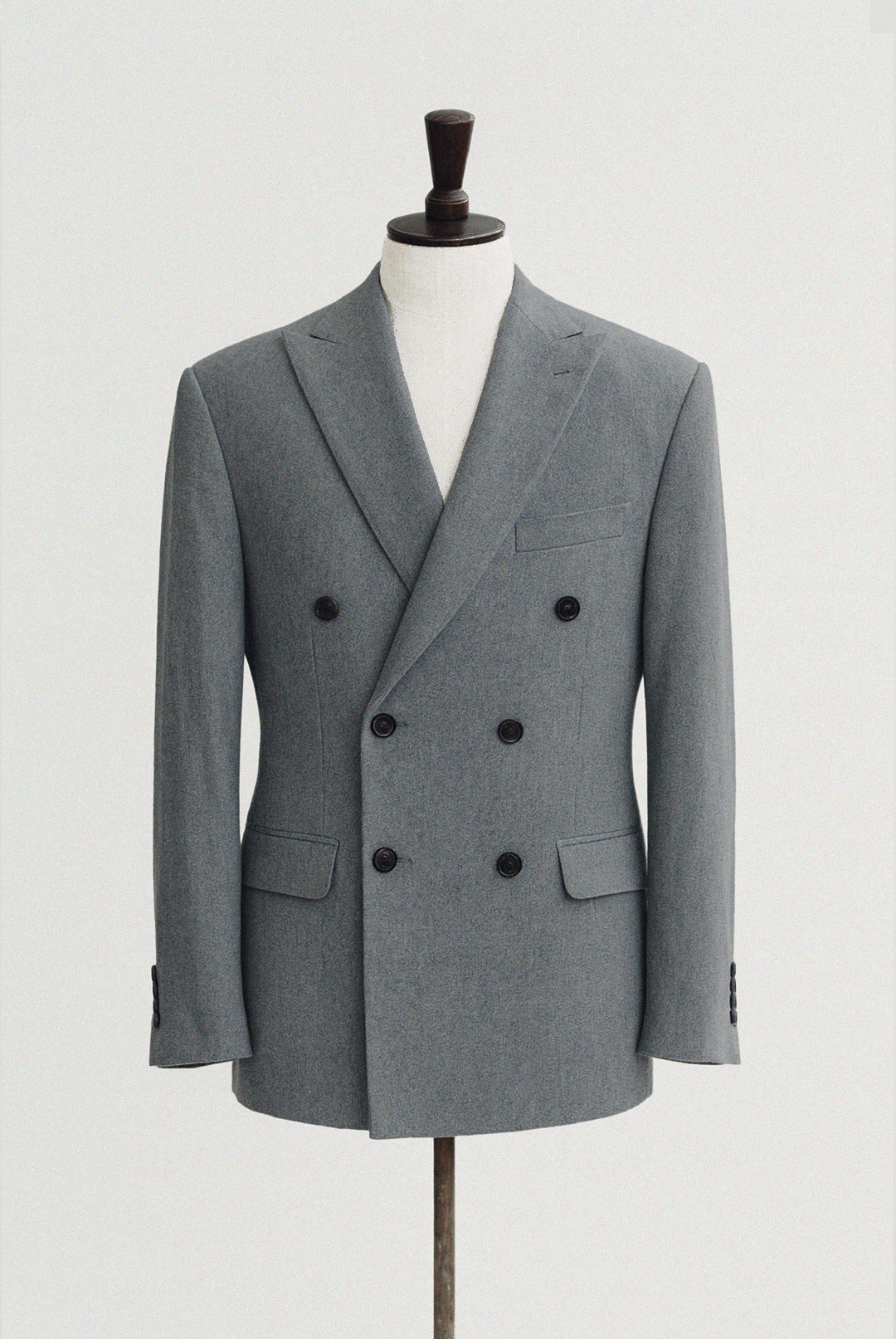 Liston Grey Flannel Double-Breasted - Jacket – Blooms Menswear